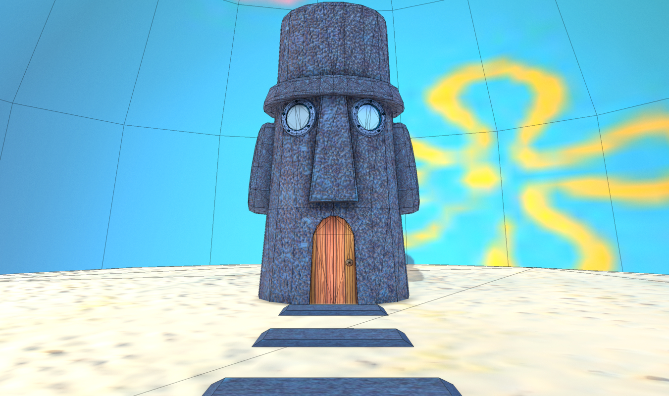 modelo 3d Bob Esponja: Casa De Calamardo - TurboSquid 1323105