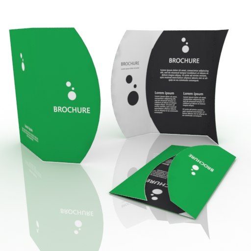 3D booklet brochure - TurboSquid 1323215