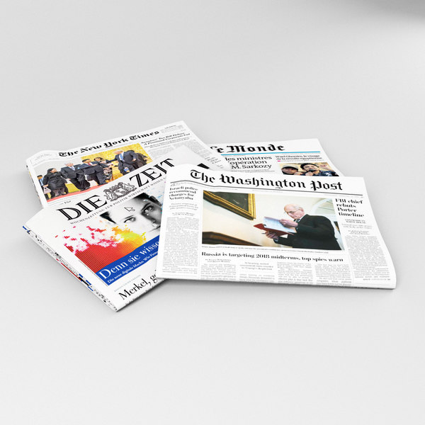 Newspaper 3D Models for Download | TurboSquid