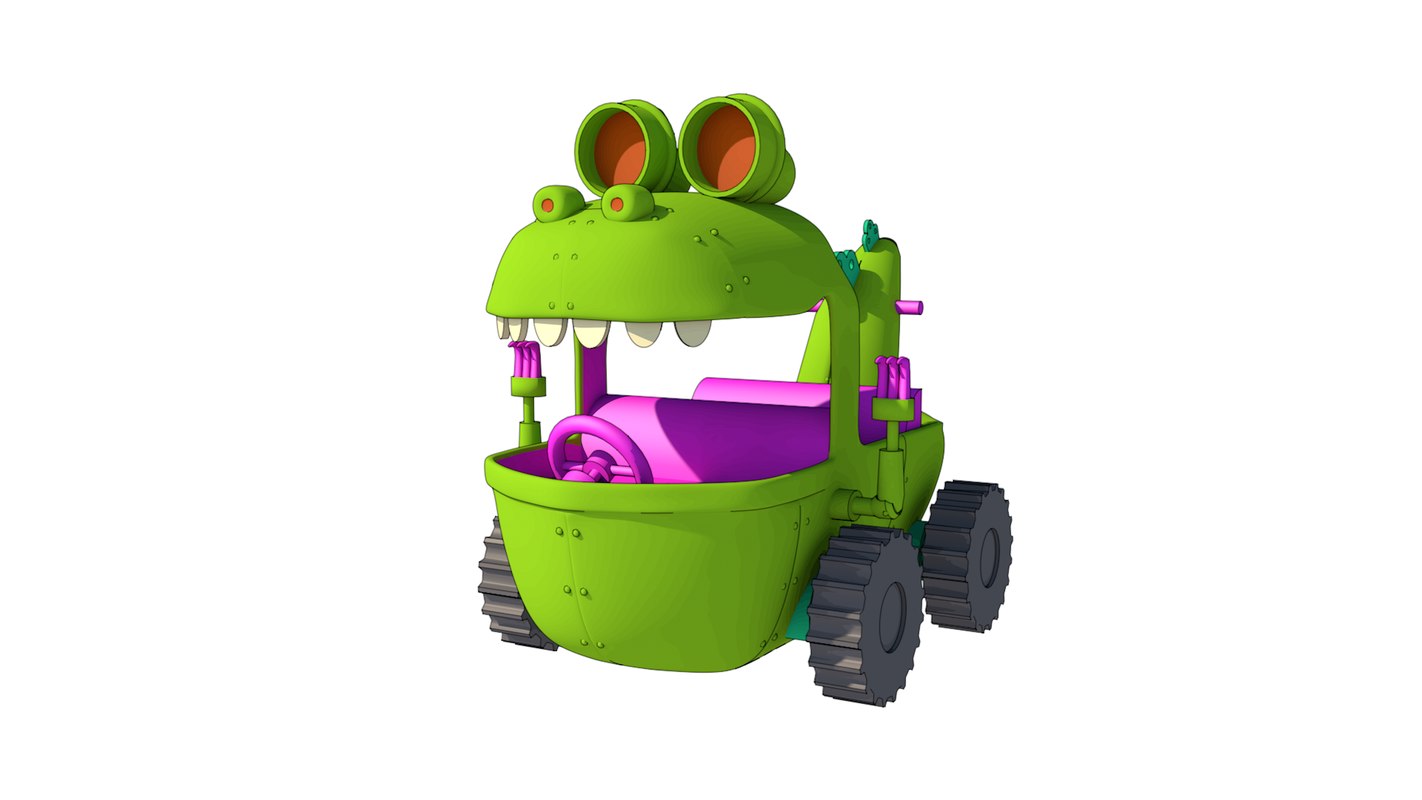 Reptar wagon 3D - TurboSquid 1323650