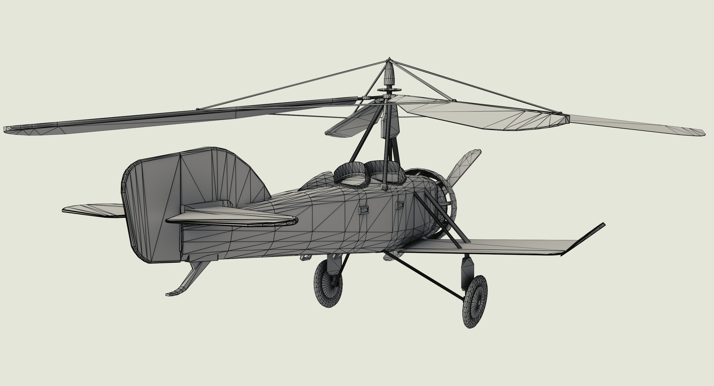 Soviet gyroplane games 3D model - TurboSquid 1323651