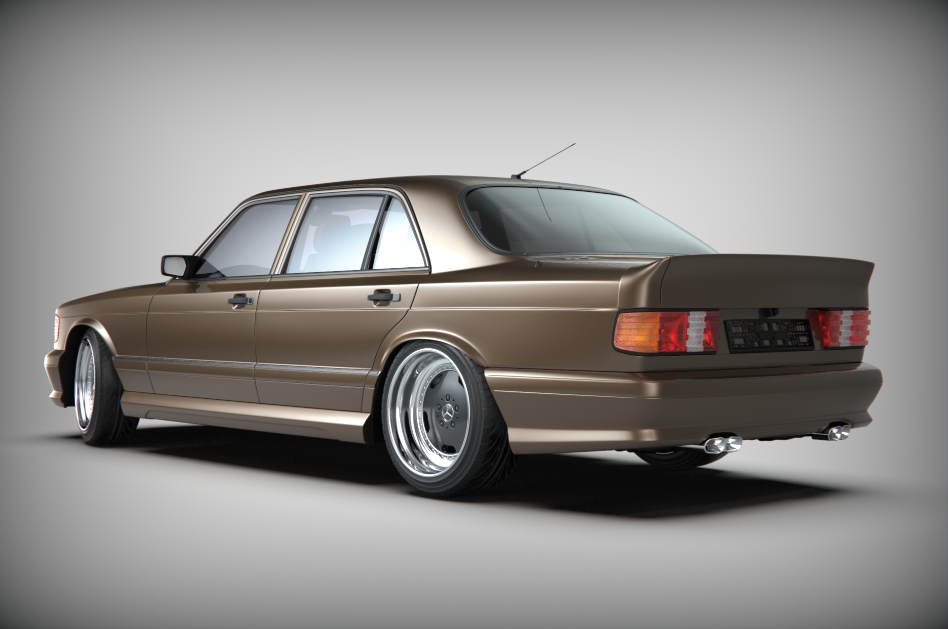 Car mercedes w126 long 3D model - TurboSquid 1324022