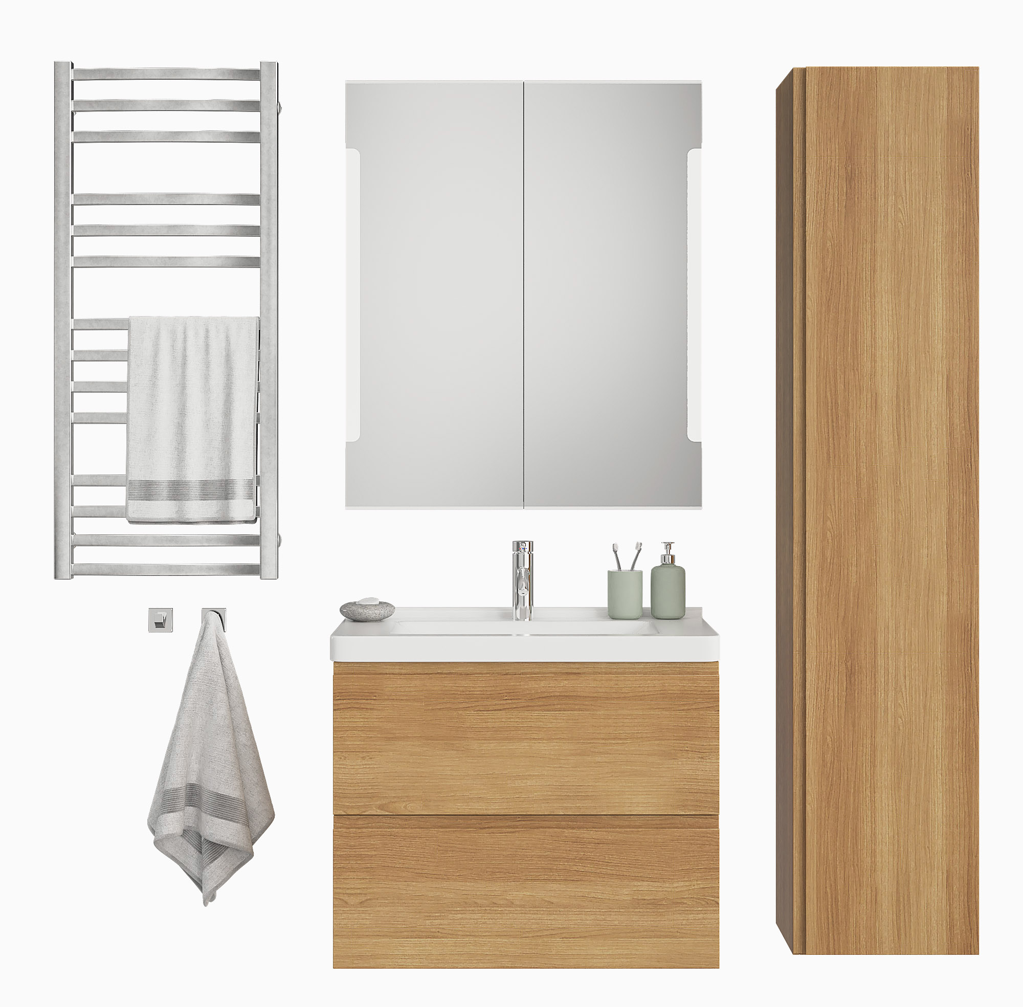 Set ikea godmorgon 3D - TurboSquid 1324105