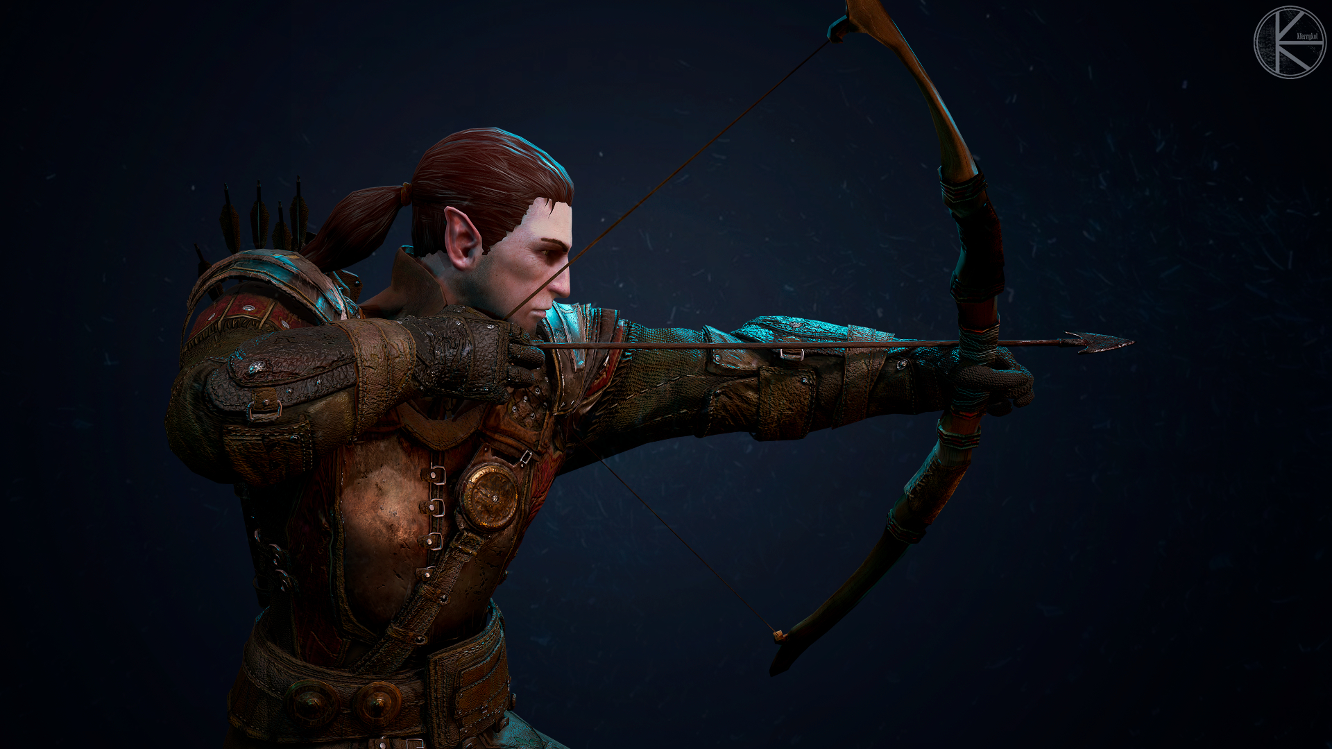 3D character archer knight model - TurboSquid 1324320