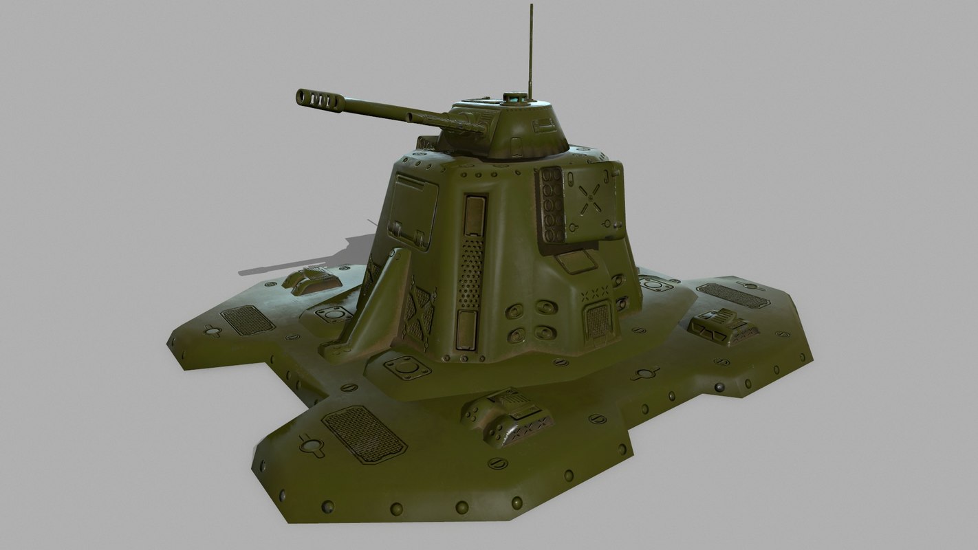 Missile turret model - TurboSquid 1324411
