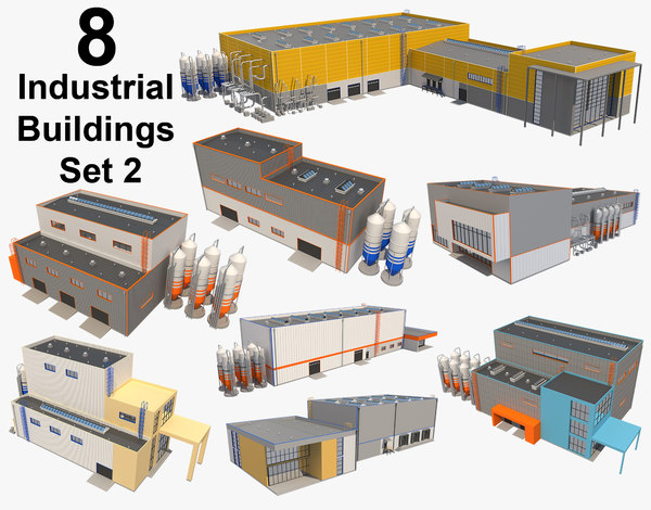 Blender Factory Models | TurboSquid