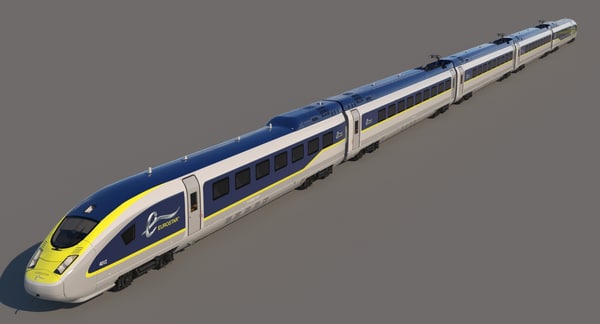 3D trains eurostar model - TurboSquid 1324590