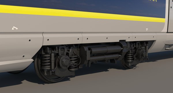 3D trains eurostar model - TurboSquid 1324590