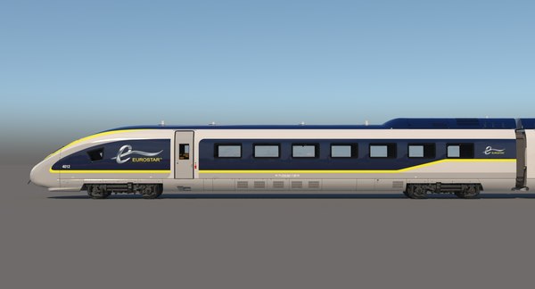 3D trains eurostar model - TurboSquid 1324590