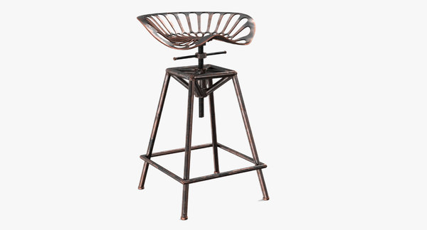 Tractor seat bar stool 3D model - TurboSquid 1324596