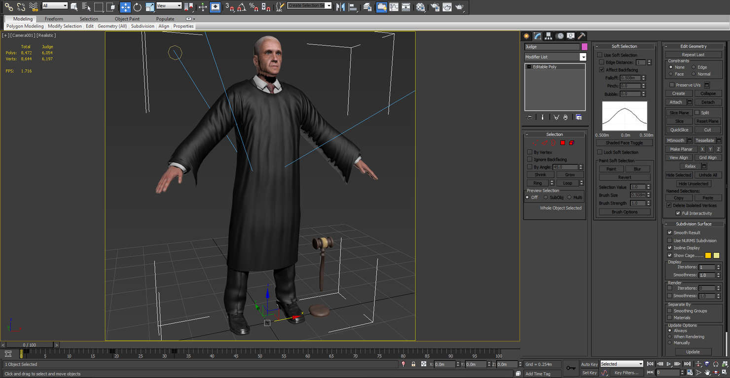 3D court judge - TurboSquid 1324653