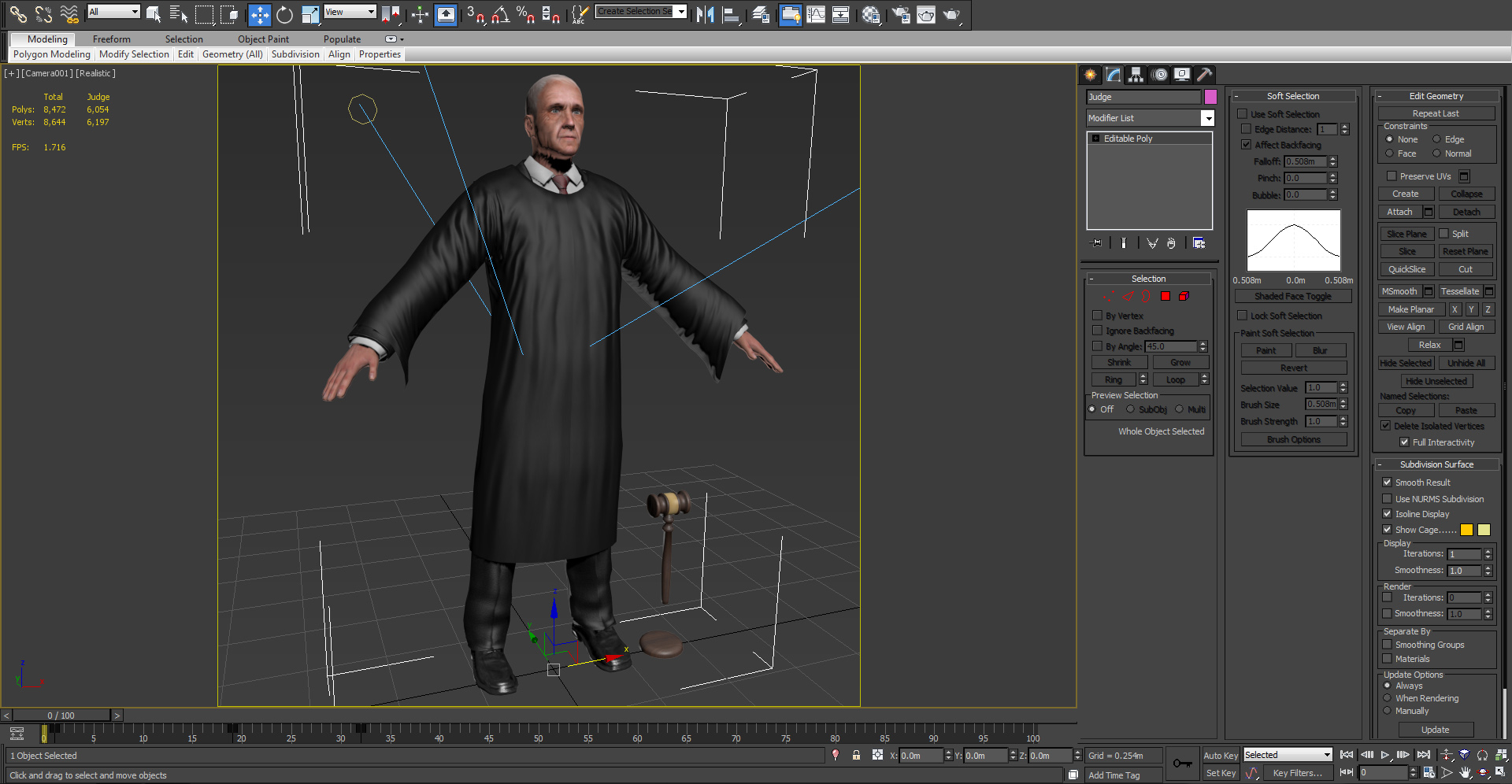 3D court judge - TurboSquid 1324653