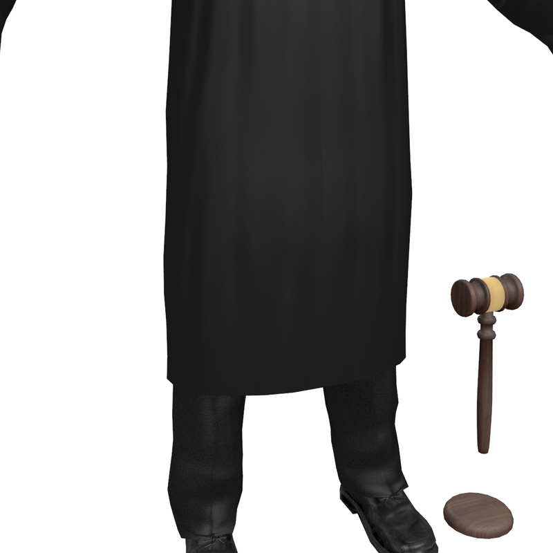 3D court judge - TurboSquid 1324653