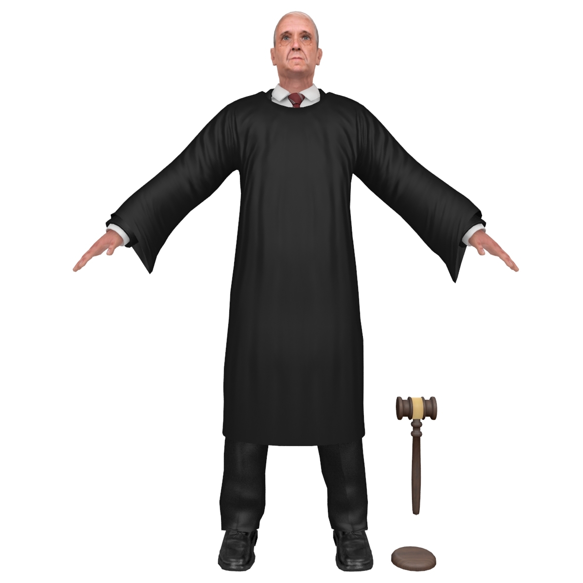 3D court judge - TurboSquid 1324653