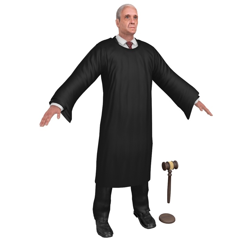 3D court judge - TurboSquid 1324653