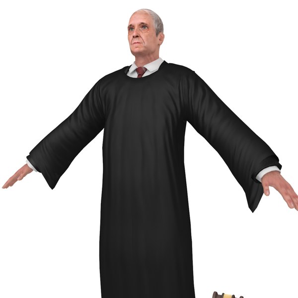 3D court judge - TurboSquid 1324653