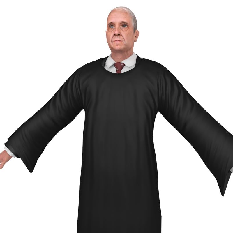 3D court judge - TurboSquid 1324653
