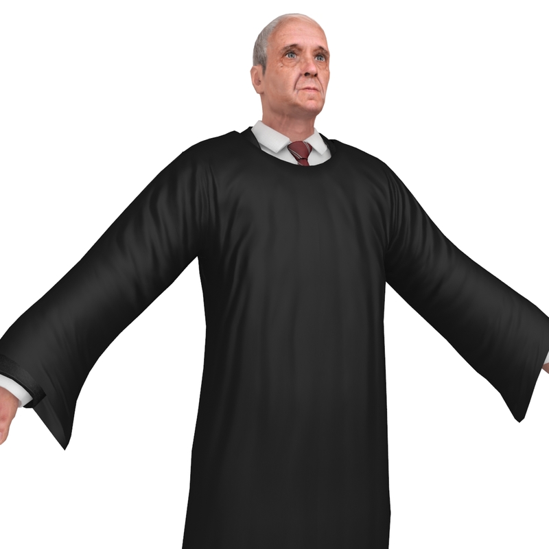 3D court judge - TurboSquid 1324653