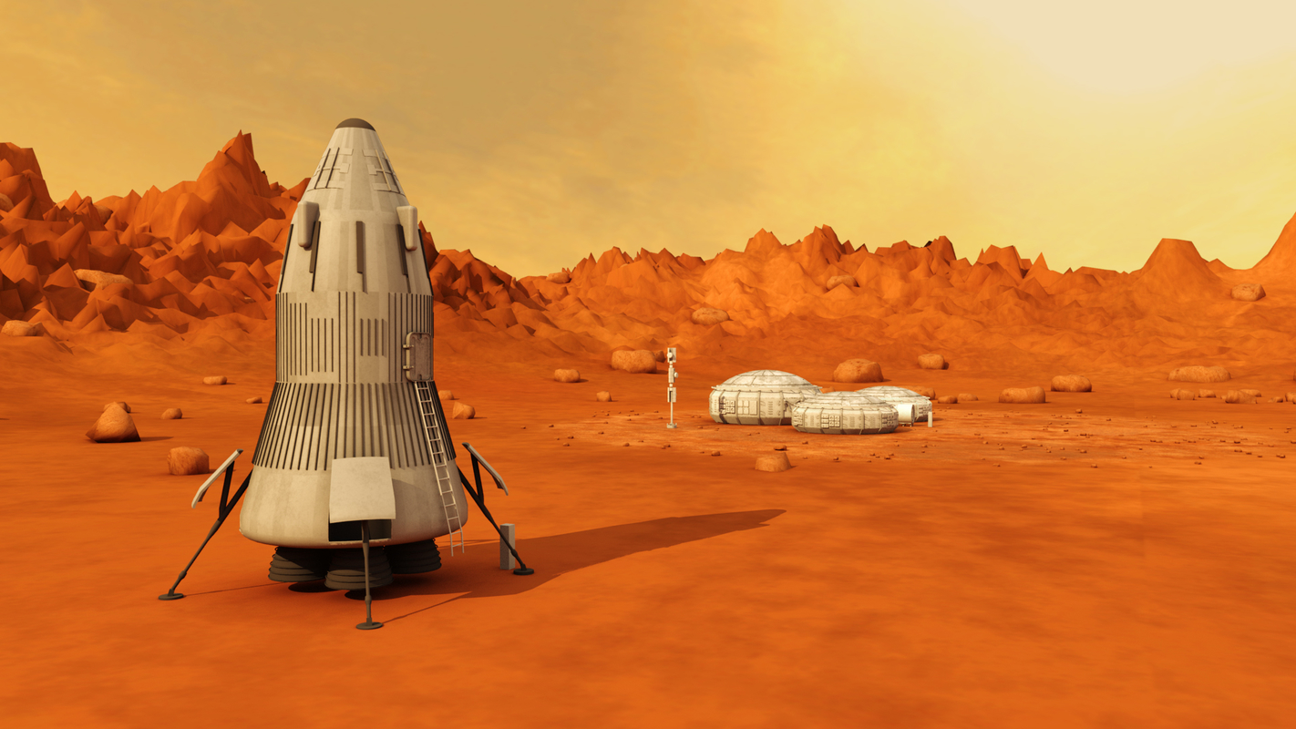 Mars scene 3D model - TurboSquid 1324693
