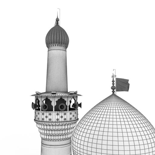 Golden dome karbala 3D model - TurboSquid 1325139