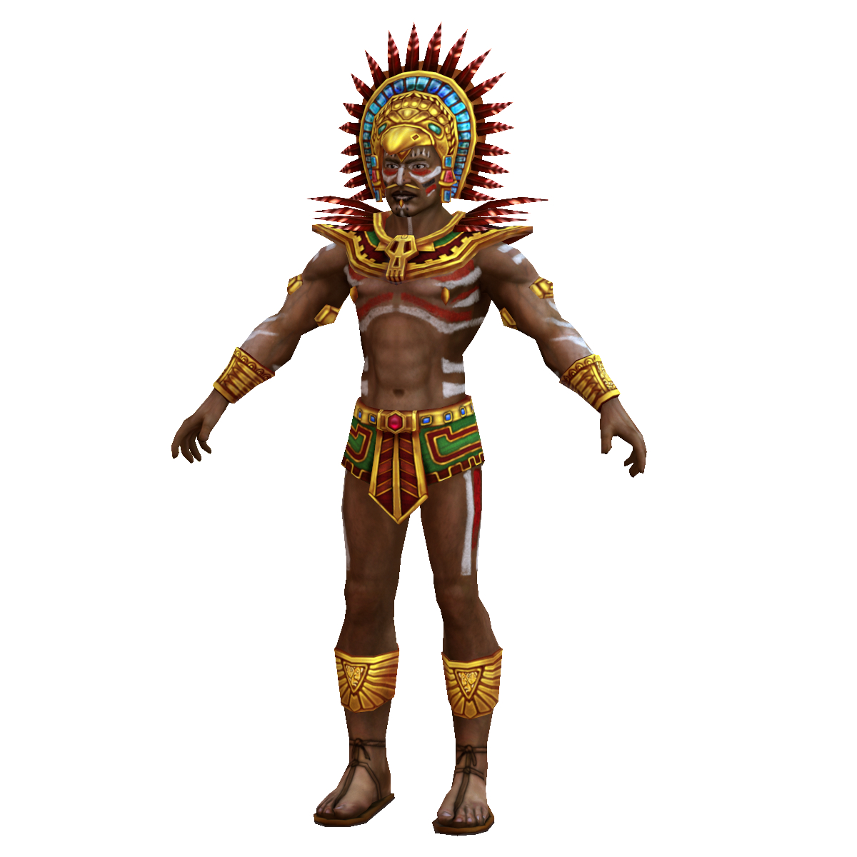 Mayan priest rig 3D - TurboSquid 1325385