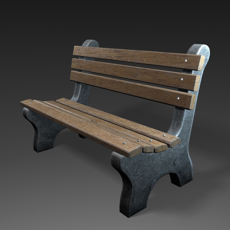 Bench 3D model - TurboSquid 1325527