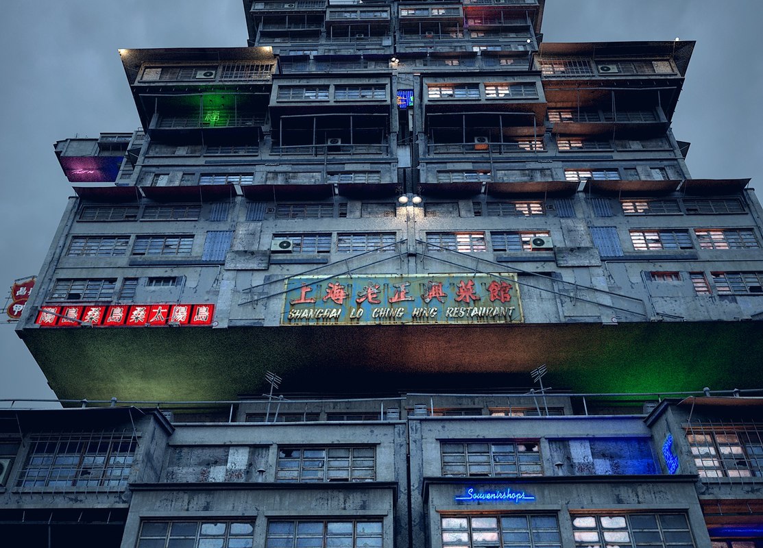 Dystopia building model - TurboSquid 1325542