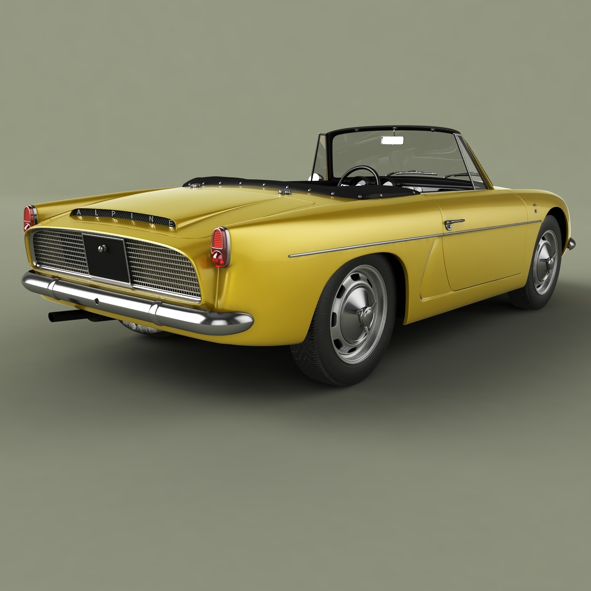 1961 renault alpine a108 3D - TurboSquid 1325637