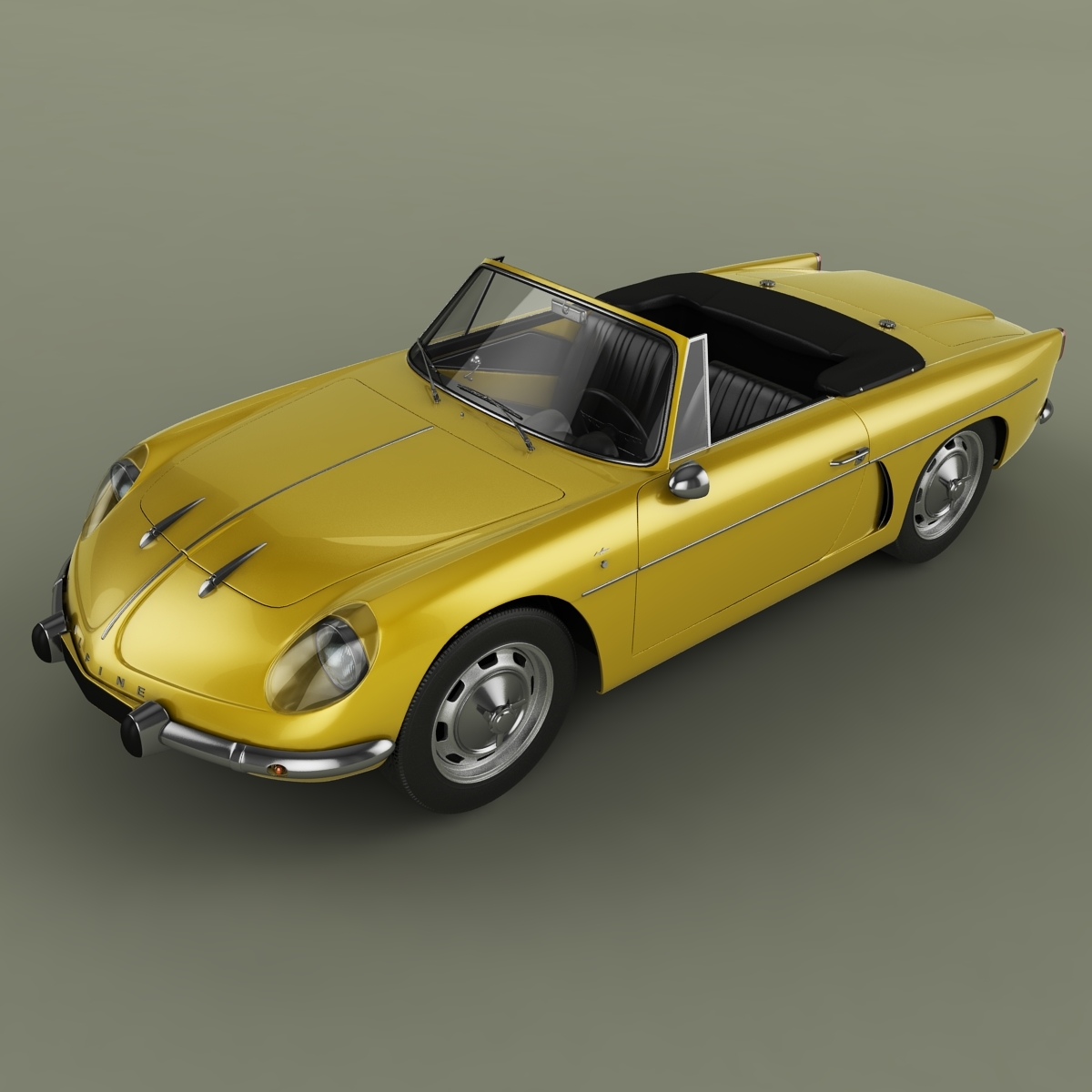 1961 renault alpine a108 3D - TurboSquid 1325637