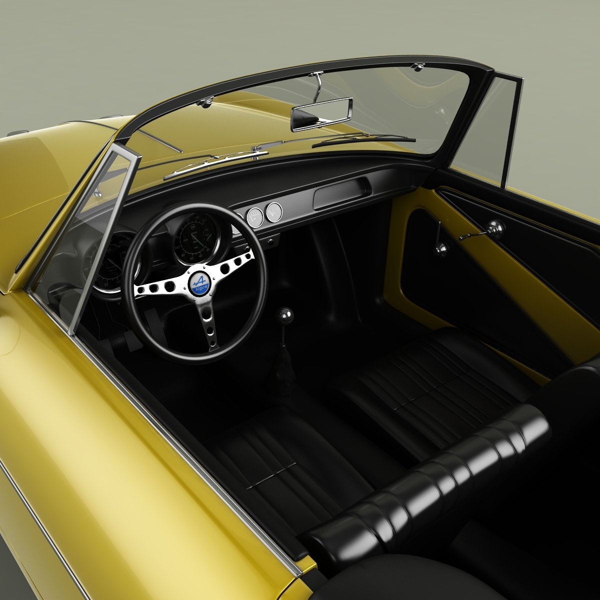 1961 renault alpine a108 3D - TurboSquid 1325637