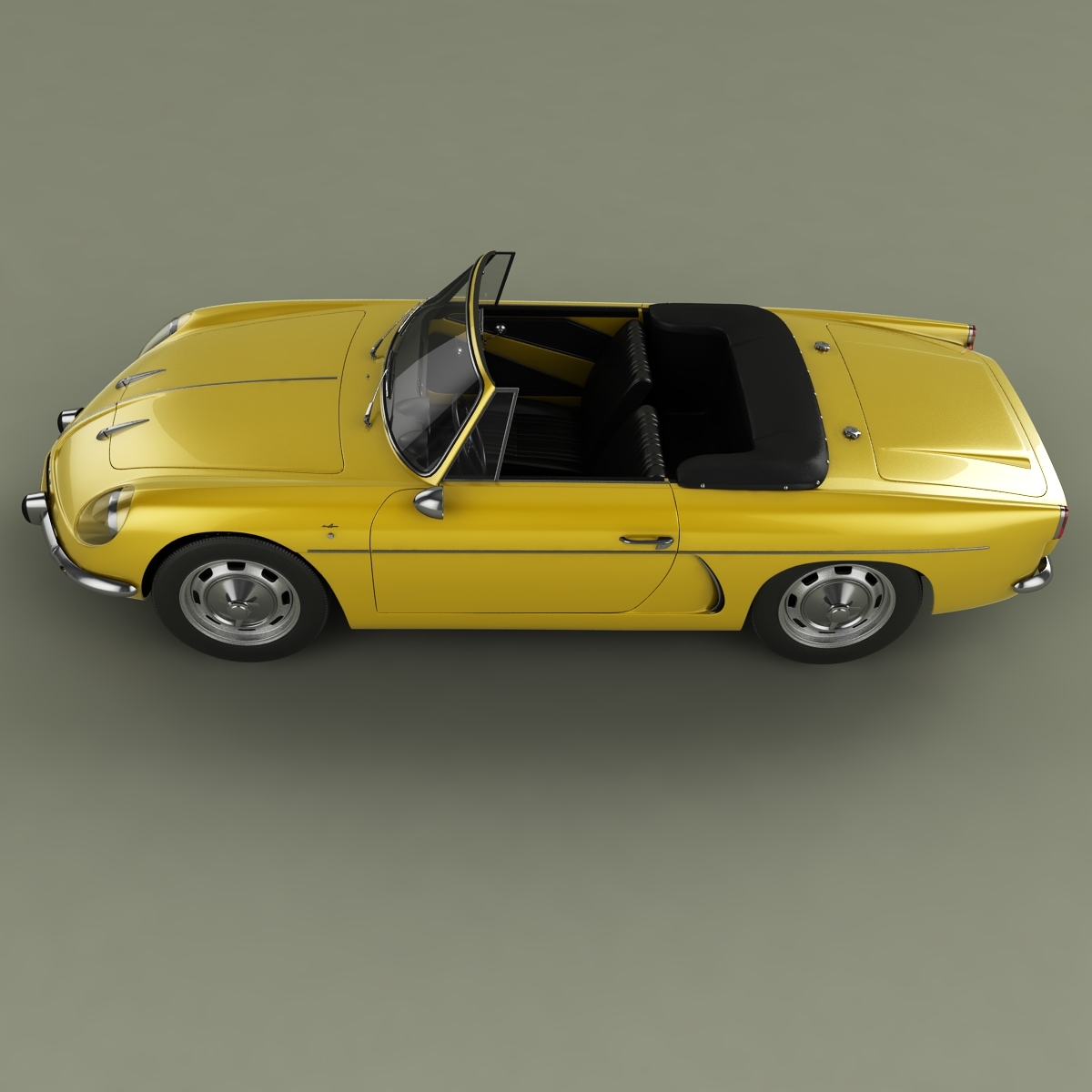 1961 renault alpine a108 3D - TurboSquid 1325637