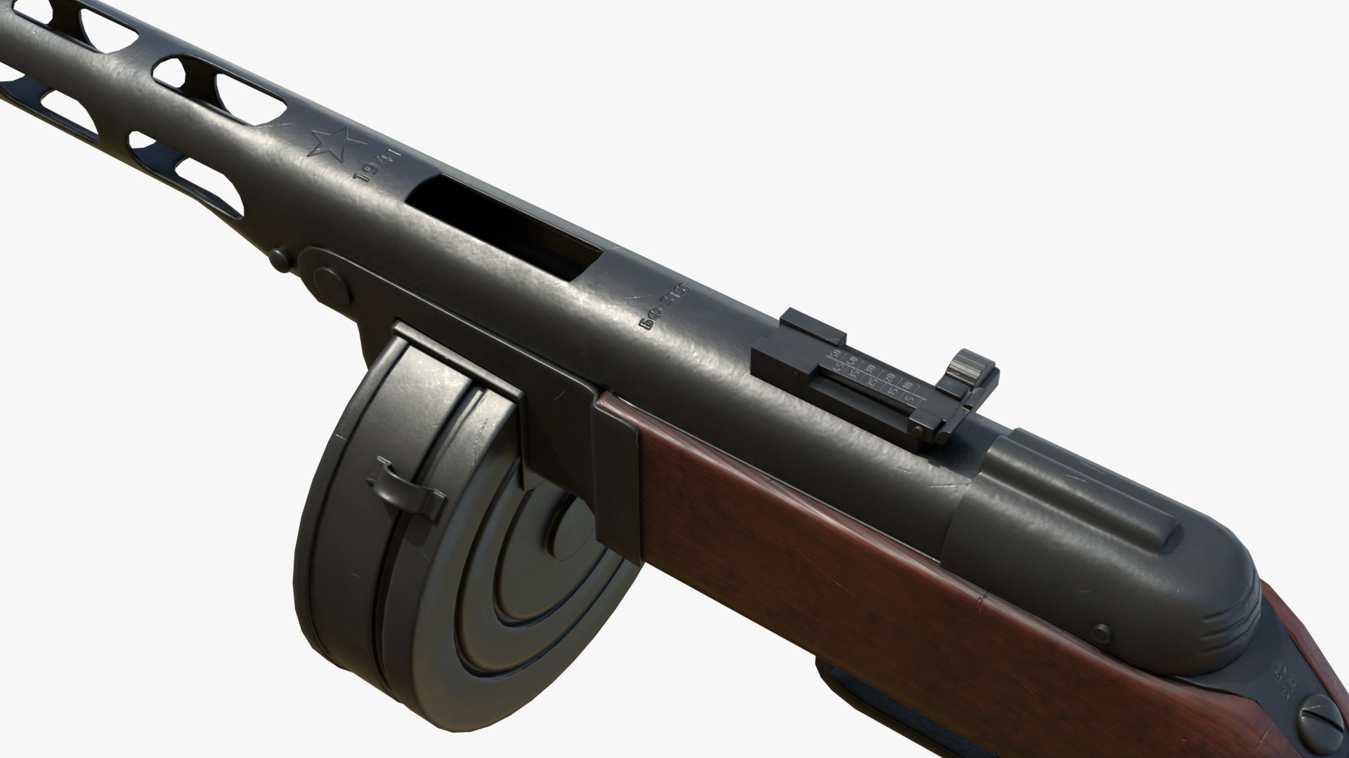 modelo 3d Subfusil soviético PPSh-41 - TurboSquid 1325693