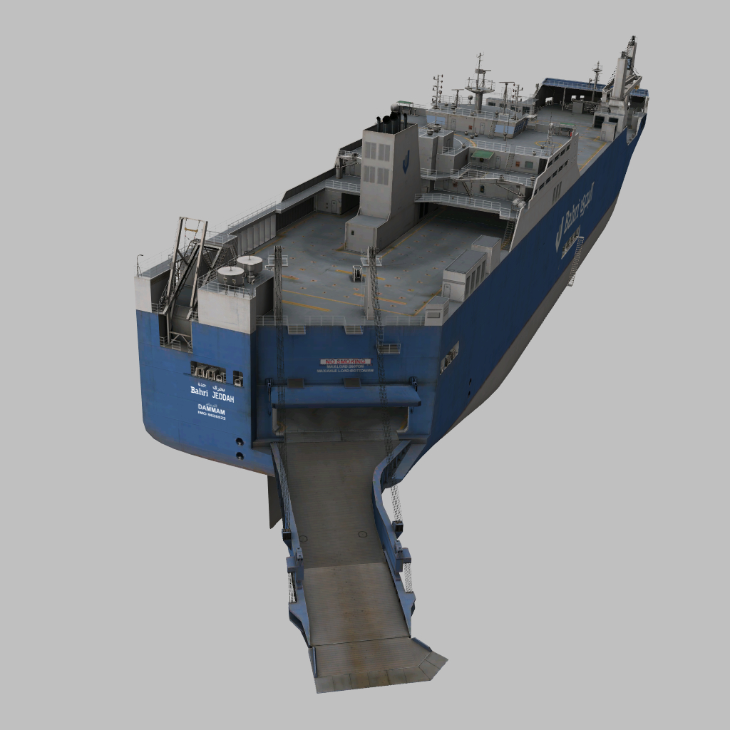 Real-time ro-ro cargo 3D model - TurboSquid 1325765
