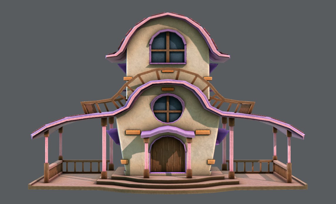 3D model house cartoon v01 - TurboSquid 1326202