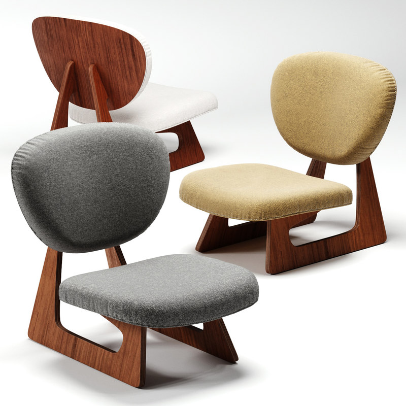 Tendo mokko lounge chair 3D model - TurboSquid 1326241