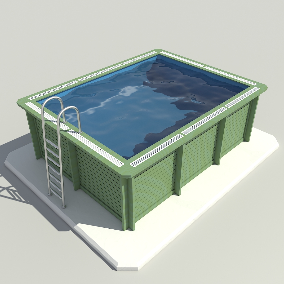 Gardens pool 3D model - TurboSquid 1326261