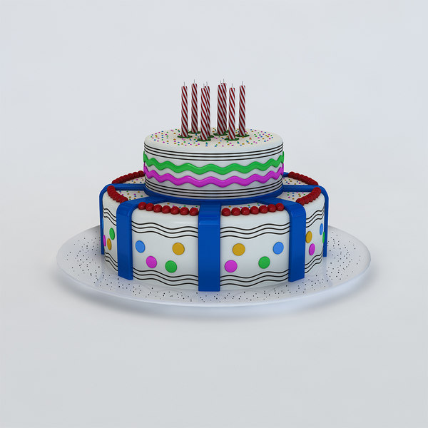 Birthday cake model - TurboSquid 1326358