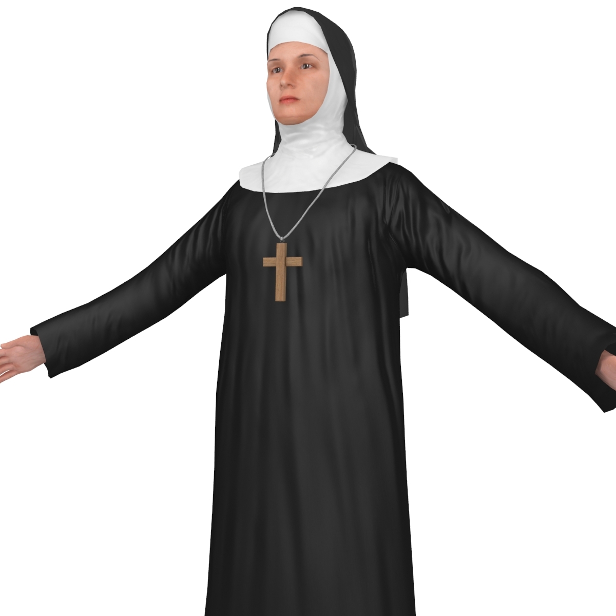 3D nun 2 - TurboSquid 1326434