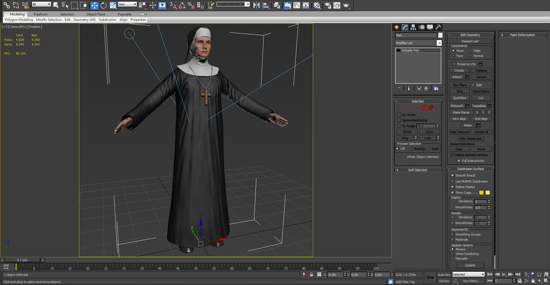 3D nun 2 - TurboSquid 1326434