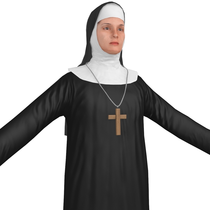 3D nun 2 - TurboSquid 1326434
