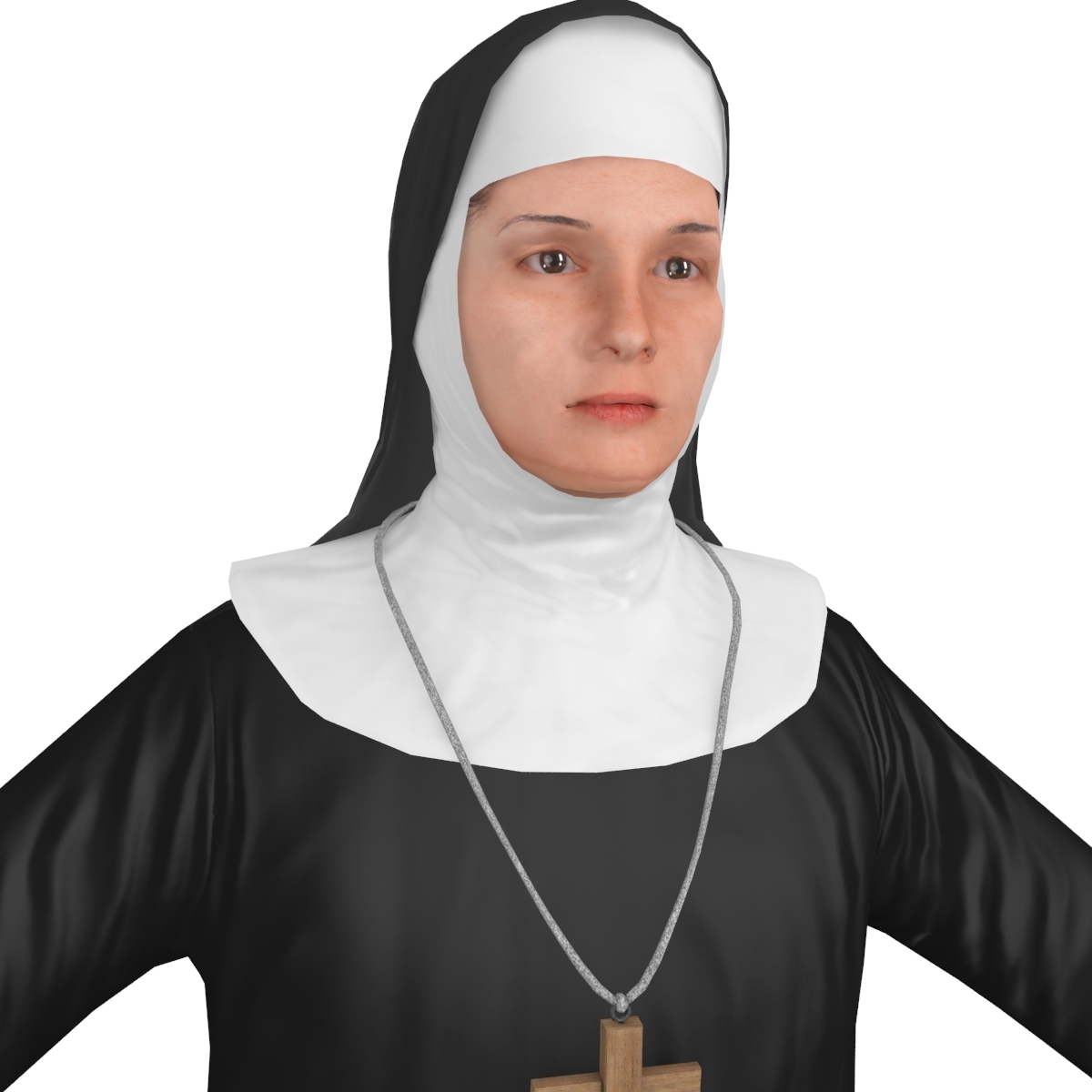 3D nun 2 - TurboSquid 1326434