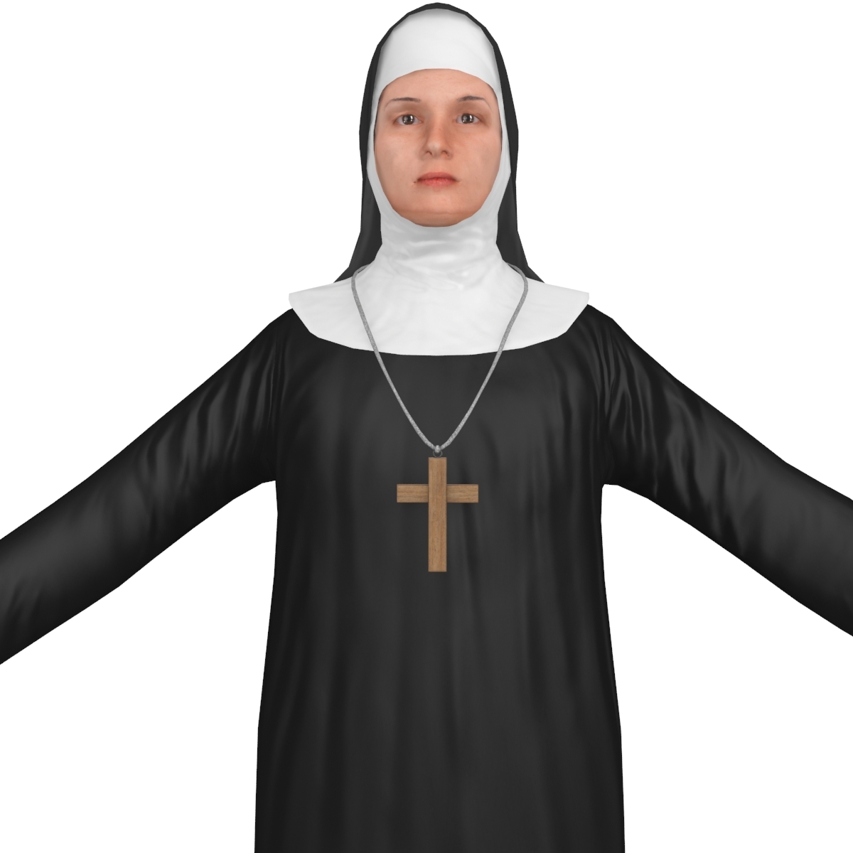 3D nun 2 - TurboSquid 1326434