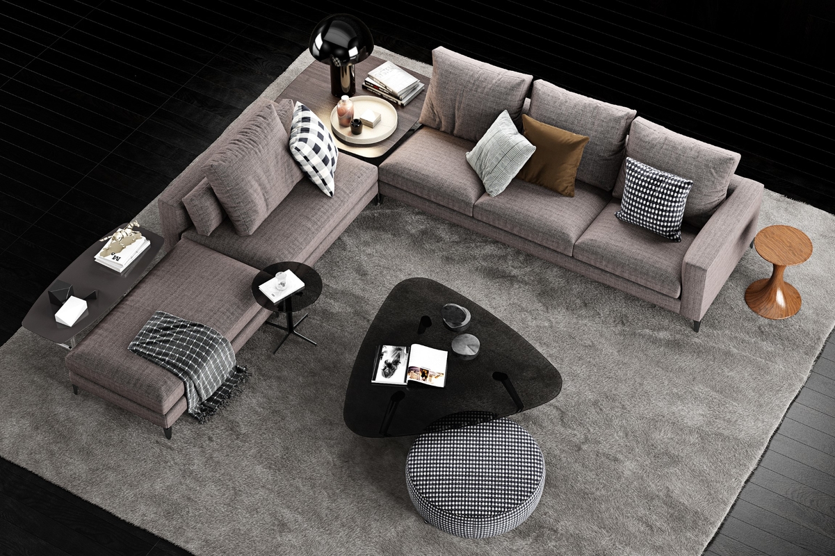 Minotti andersen sofa 4 3D - TurboSquid 1326438