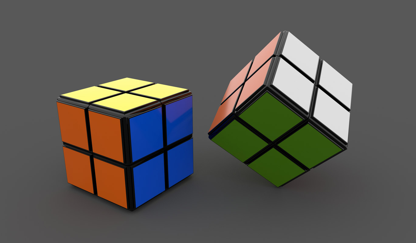 3D 2x2 cube model - TurboSquid 1326500