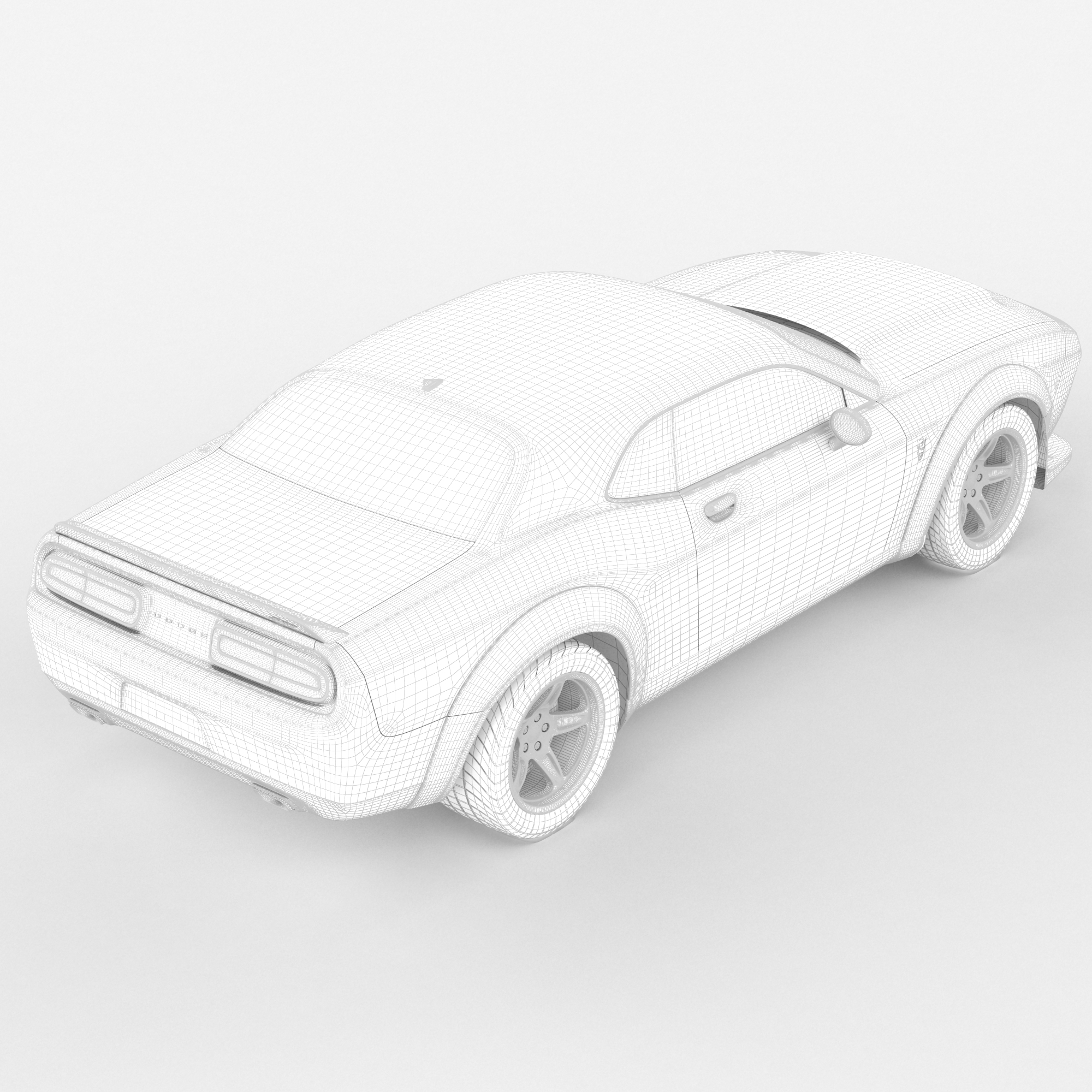 3D dodge challenger demon srt - TurboSquid 1326570