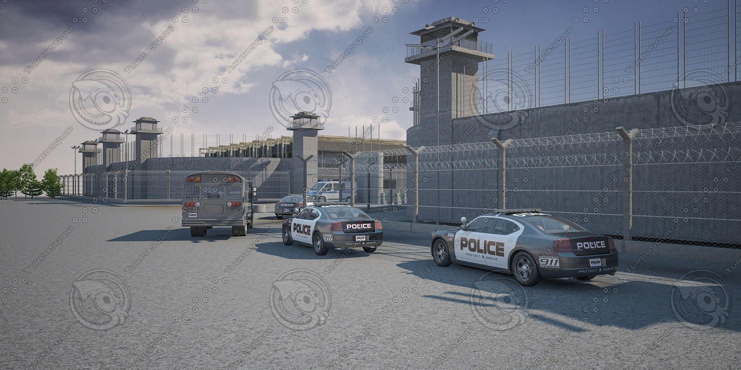 Prison scene jail 3D model - TurboSquid 1326658