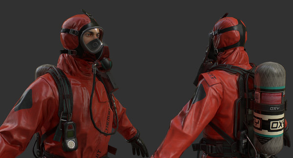 3D model hazmat worker level b - TurboSquid 1326965