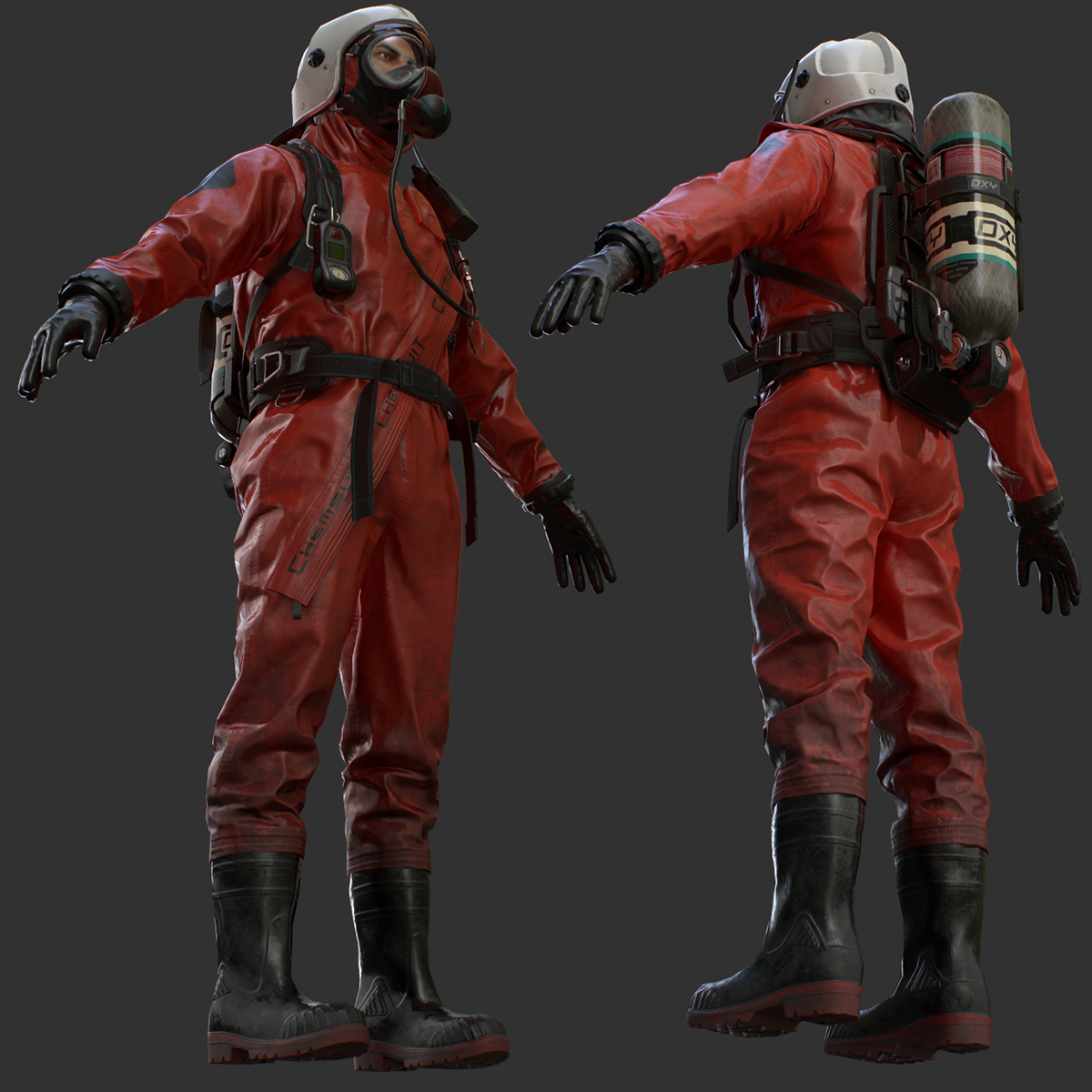3D model hazmat worker level b - TurboSquid 1326965