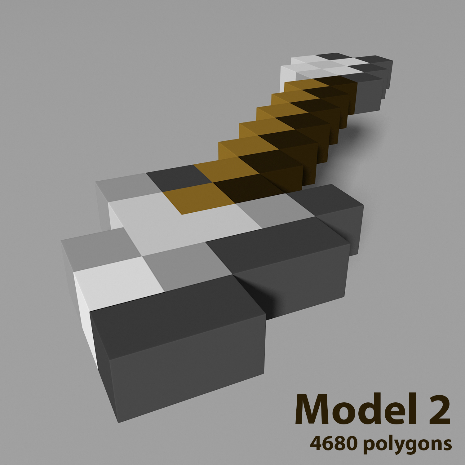 modelo 3d Arco y flecha de Minecraft - TurboSquid 1327271