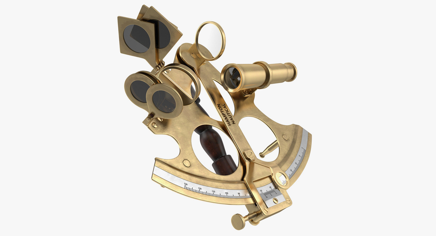 Sextant navigation instrument model - TurboSquid 1327446